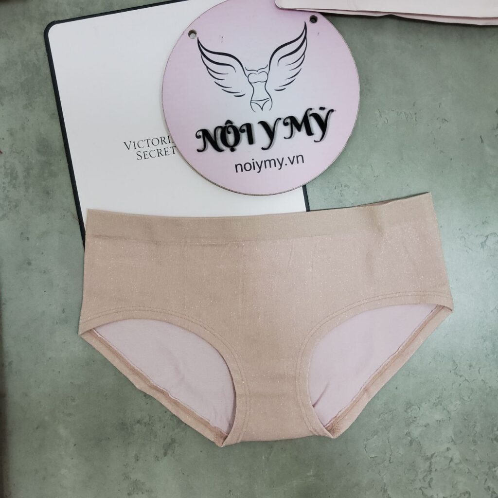 Quần lót Victoria’s Secret nguyên mông thun seamless màu da hồng kim sa ...