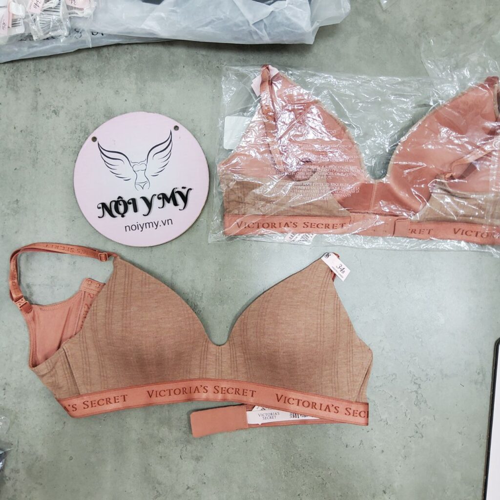 Áo lót Victoria Secret không nâng không gọng mút mỏng thun cotton màu ...